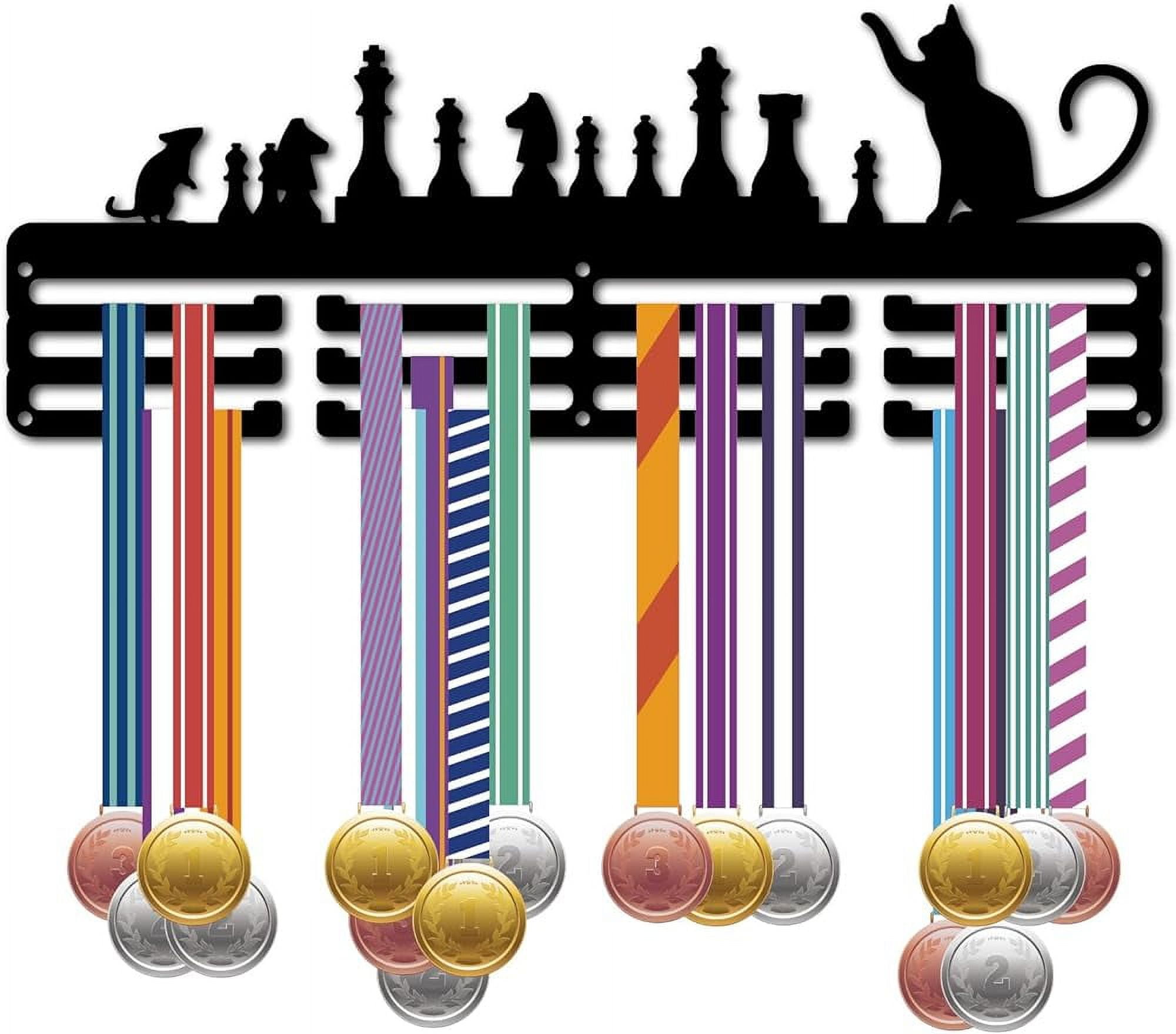 Cat Medal Holder Display Hanger Medal Wall Mount Frame Shelf Sports ...
