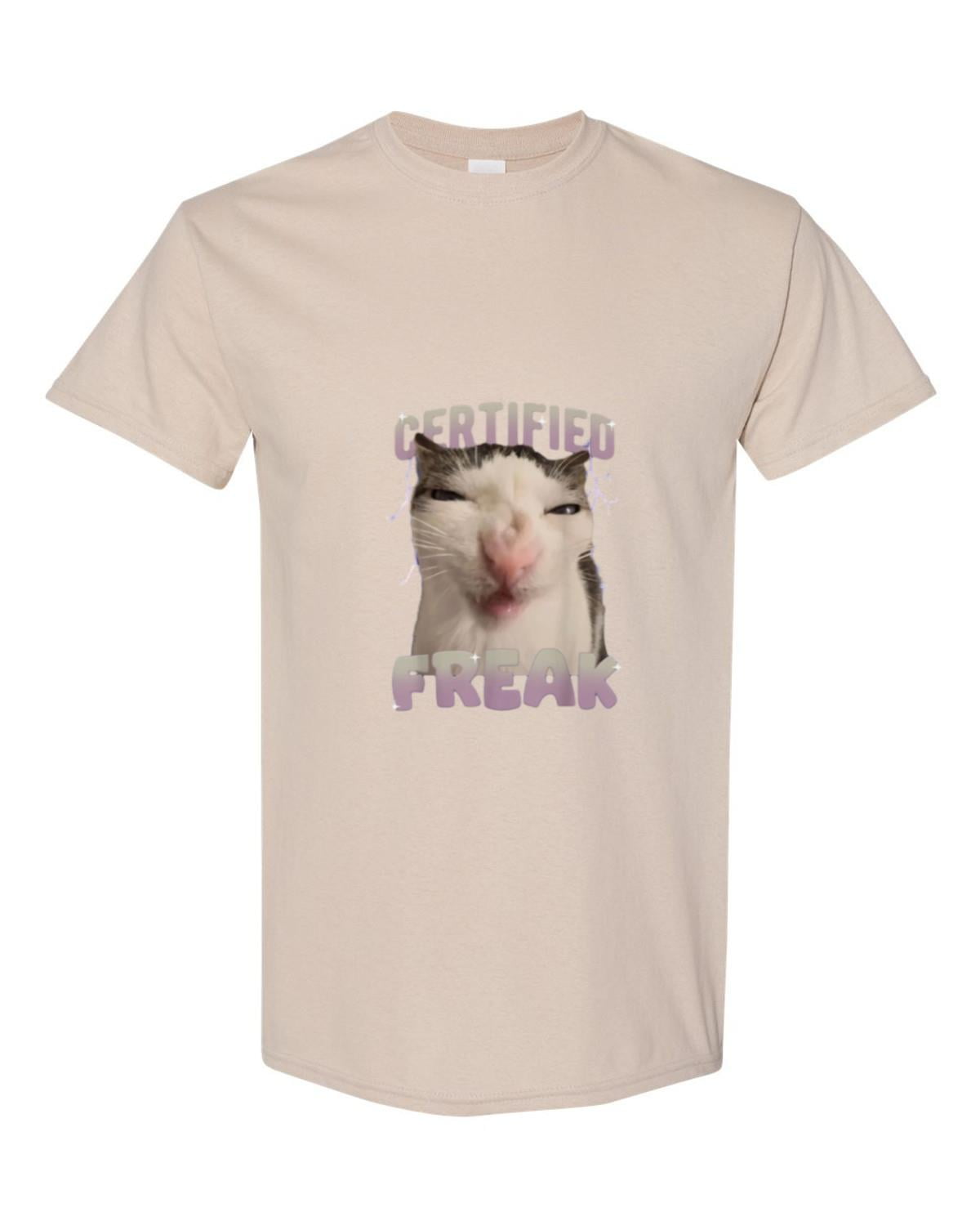 Cat Meme Certified Freak Eat Cement Cursed Funny Humorous Internet ...