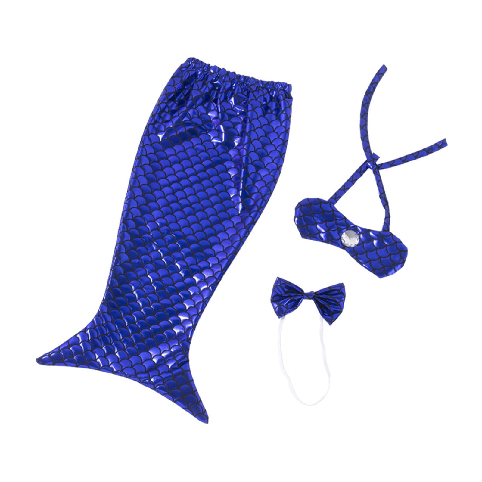 Cat Mermaid Costume Pet Mermaid Clothing Outfit with Bow Cat Cosplay ...