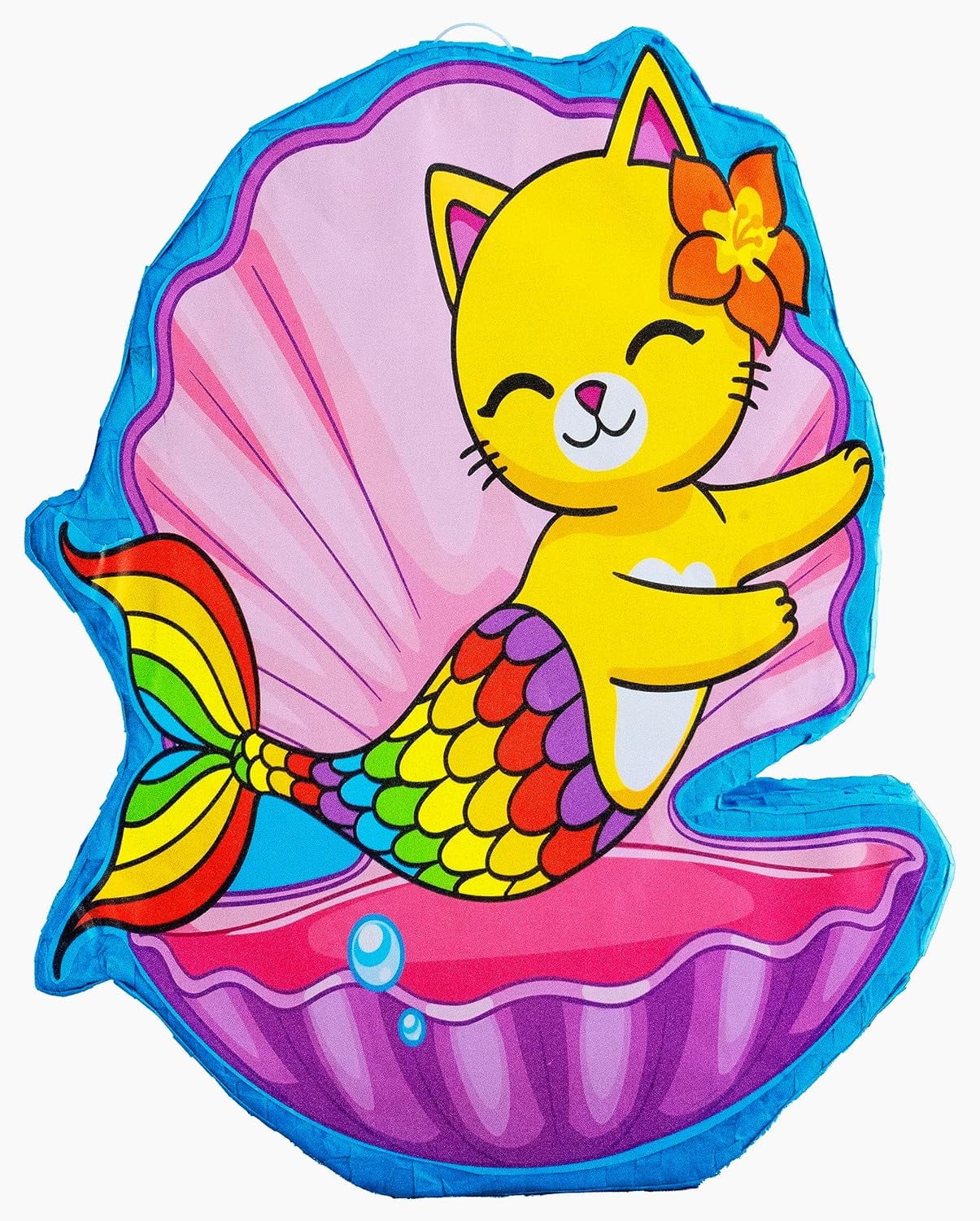 Cat Mermaid Pinata (16 x 13 x 4 inches), Perfect for Birthday Parties ...