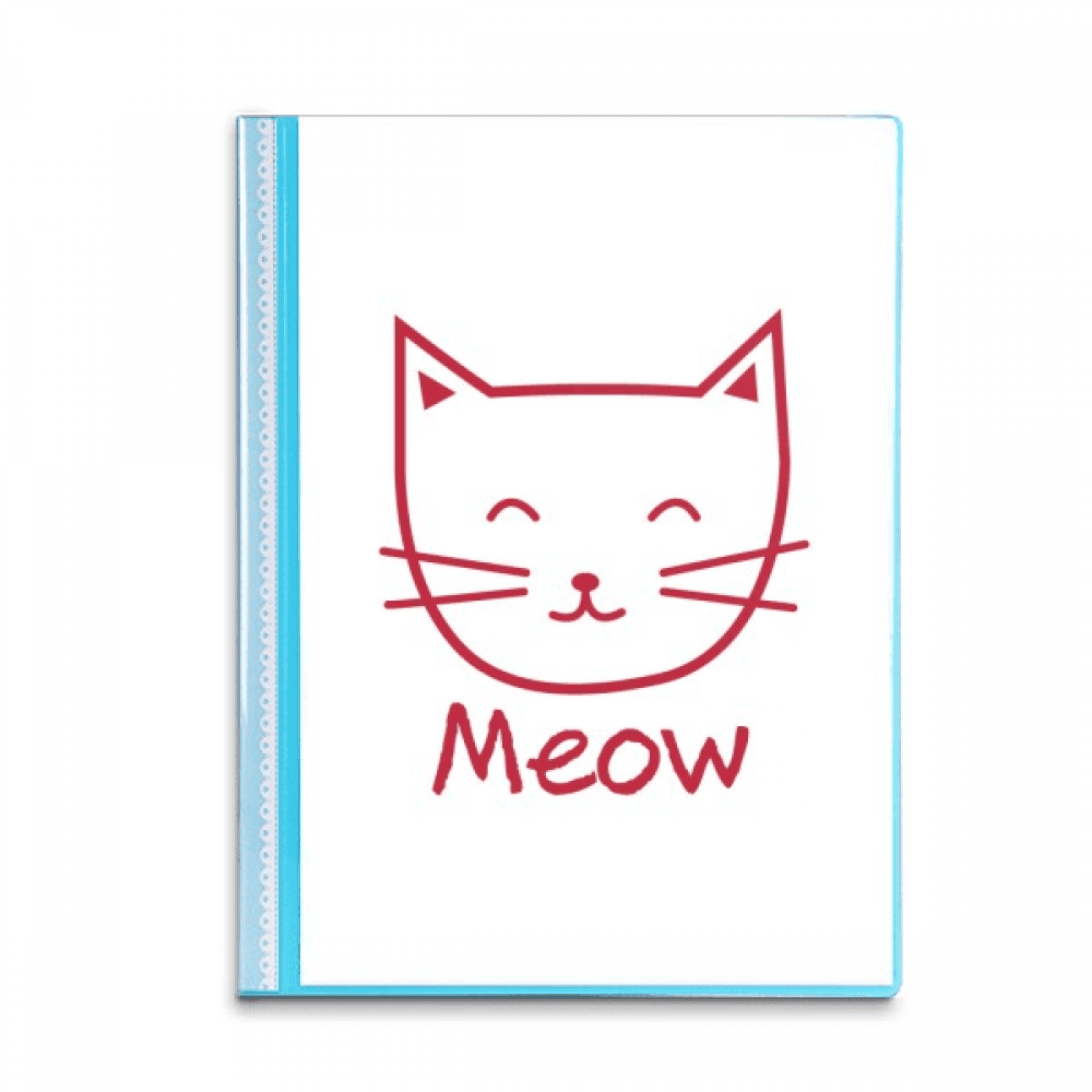 Cat Mewing Cartoon Protect Animal Book Sheet Protectors Portfolio ...