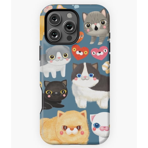 Cat Miaw Lover Cute Pet Owner M2937 Phone Case for iPhone 17 16 15 14 ...