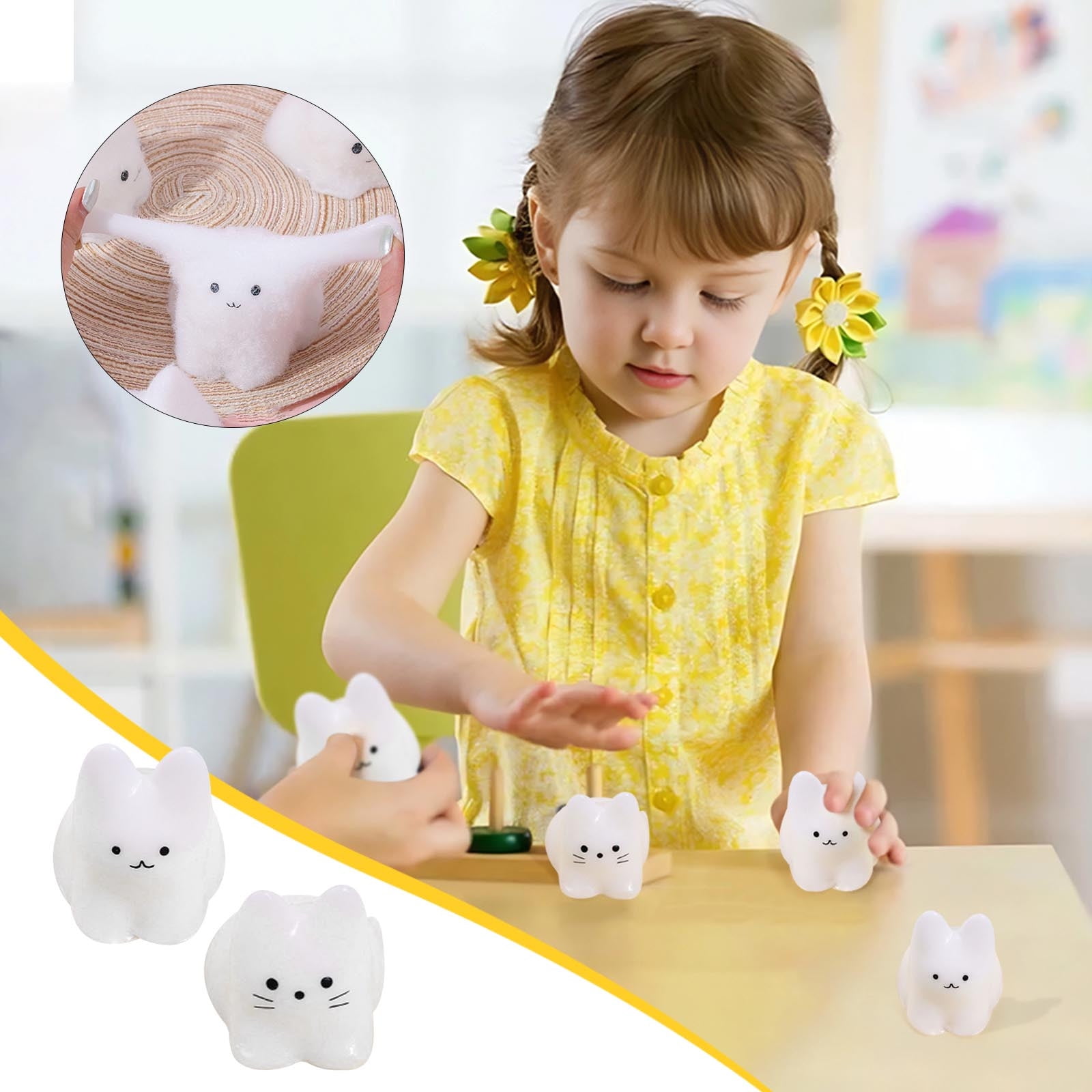 Cat Milk Jelly Squishy Toy | Simulation Decompression Pet | Soft Stress ...