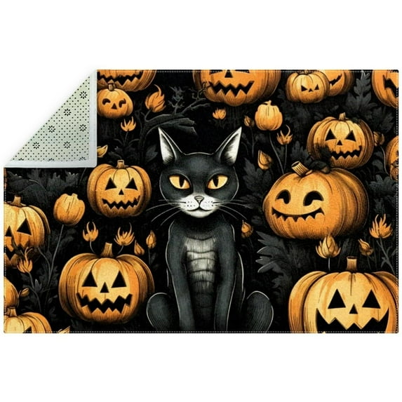 Cat Modern Polyester Indoor Rug - Soft and Durable Floor Mat for Home ...