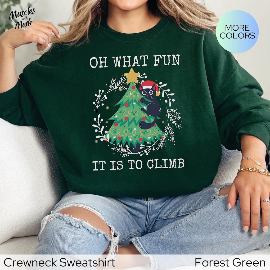 Cat Mom Climbing Quote Sweatshirt - Walmart.com