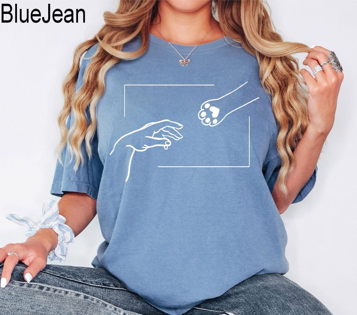 Cat Mom Creation Of Hand Minimal Faith T-Shirt - Walmart.com