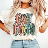 Cat Mom Dalmatian Dots, Cat Paw Cat Mama shirt Cat Mama Cat Mom, Cat ...