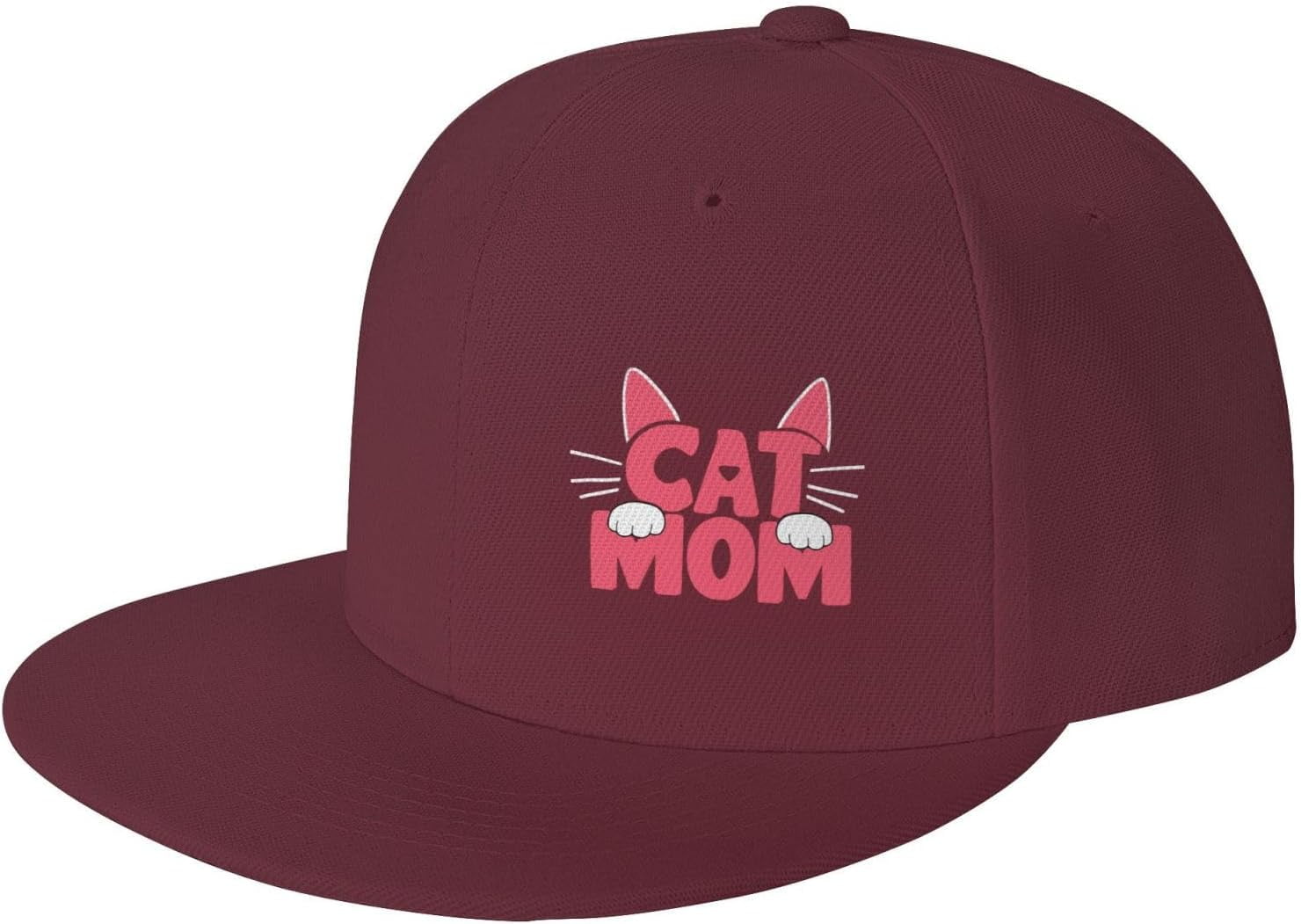 Cat Mom Flat Bill Hats Teens Cool Snapback Baseball Cap Unisex ...