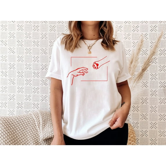 Cat Mom Shirt, Creation Of Hand, Funny Cat Shirt, Cat Lover Gift For ...