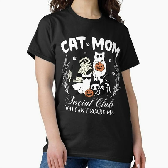 Cat Mom Social Club Funny Feline Lover Group H24222 T-Shirt, for Men ...