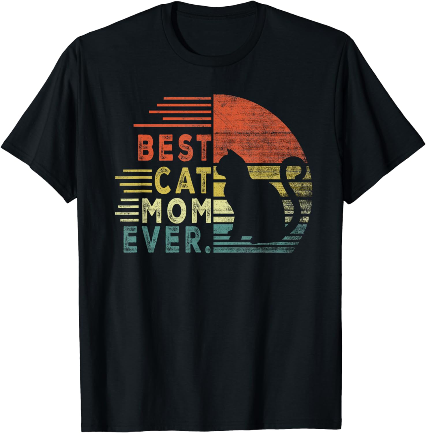 Cat Mommy, Retro Best Cat Mom Ever Funny Cat Lady Cat Lovers T-Shirt ...