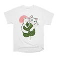 Cat Monstera T-Shirt Tee Gift For Him Merch For Her Apparel For Friend ...