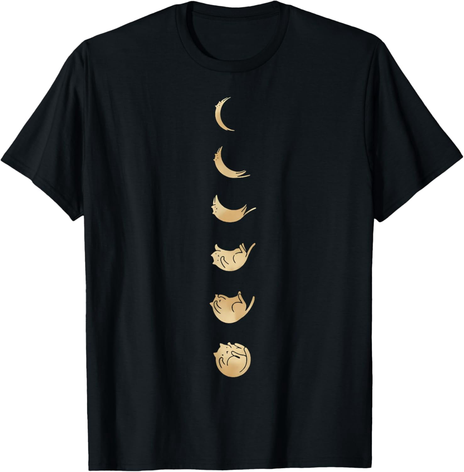 Cat Moon Phases Lunar Cycle Witchy Astronomy Cat Lover T-Shirt- Classic ...