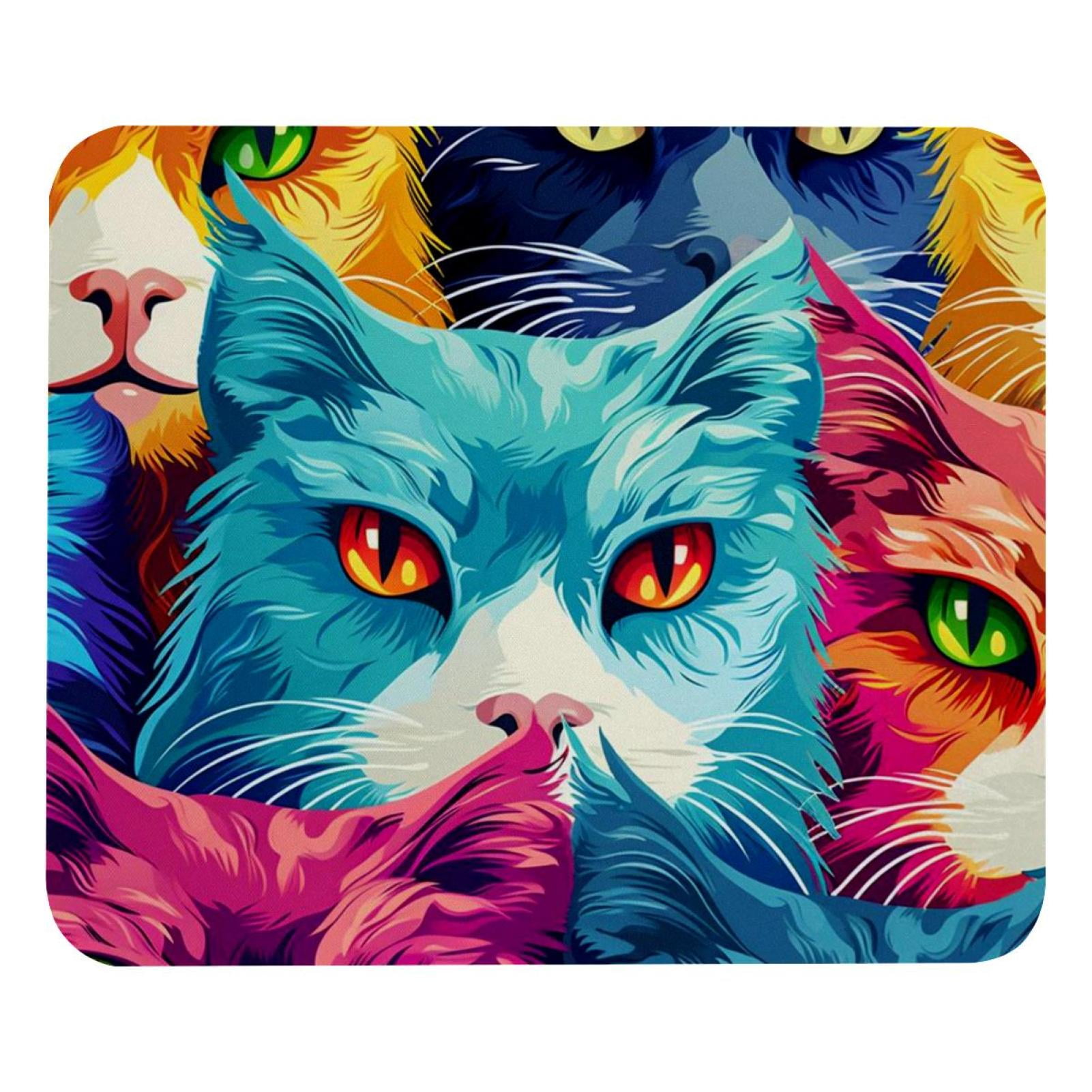 Cat Mouse Pad, Personality Design Rubber Base for Office Decor for ...
