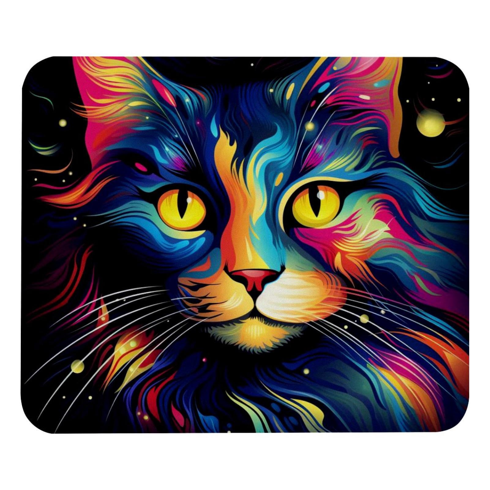 Cat Mouse Pad, Personality Design Rubber Base for Office Decor for ...