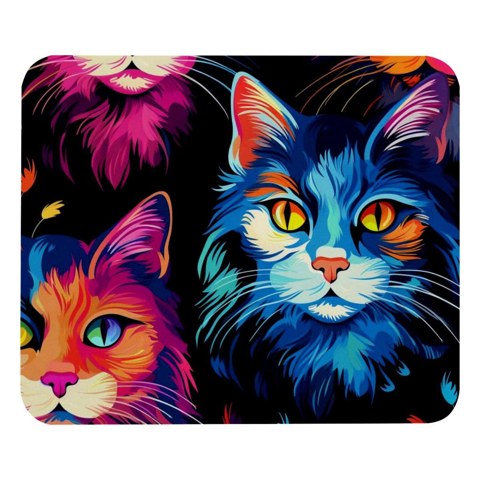 Cat Mouse Pad, Personality Design Rubber Base for Office Decor for ...