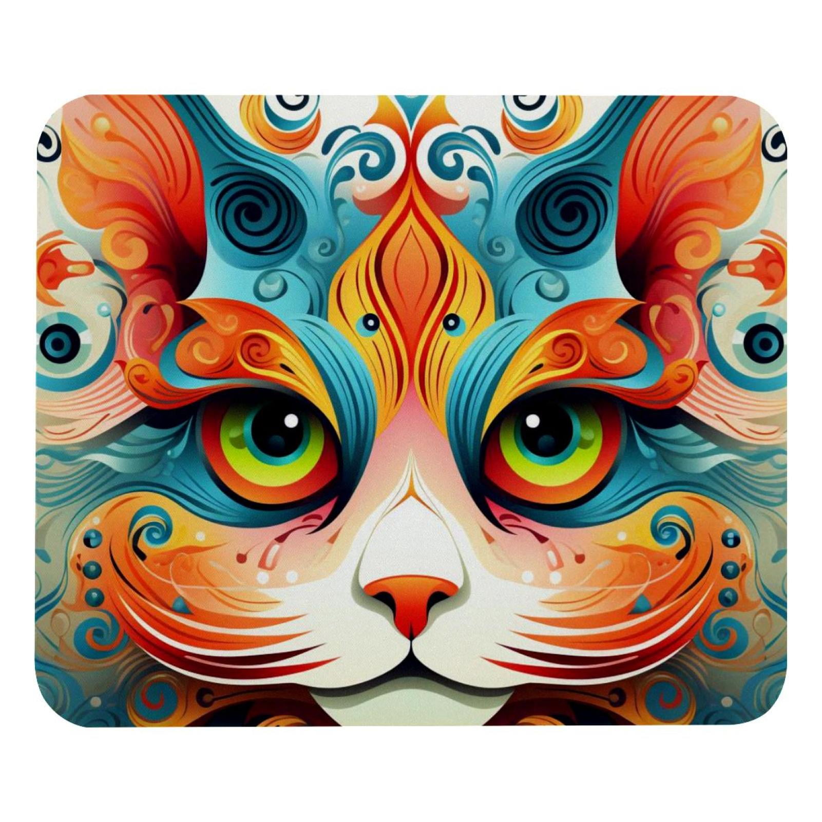 Cat Mouse Pad, Rubber Base Computer Mouse Pads for Wireless Mouse ...