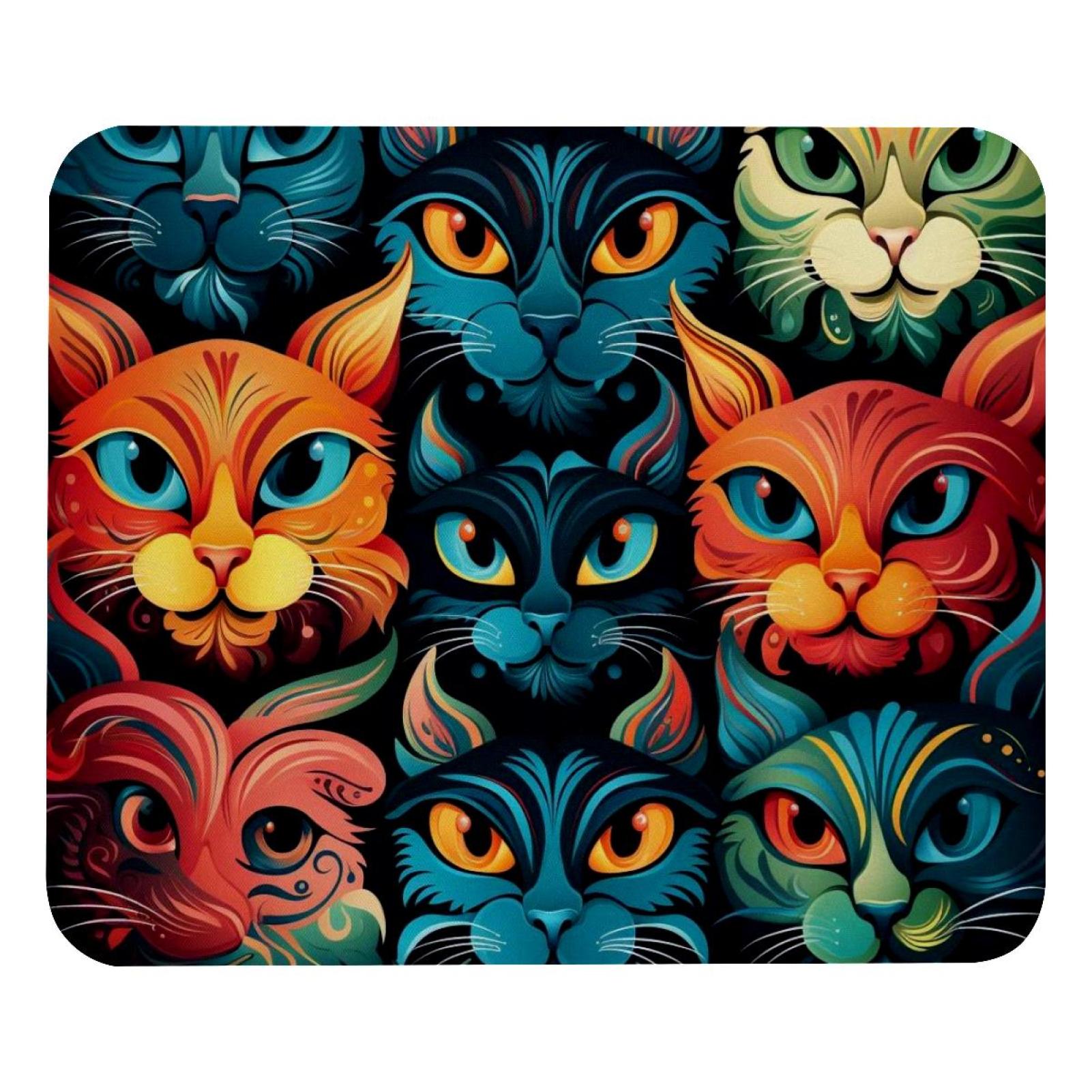 Cat Mouse Pad, Rubber Base Computer Mouse Pads for Wireless Mouse ...