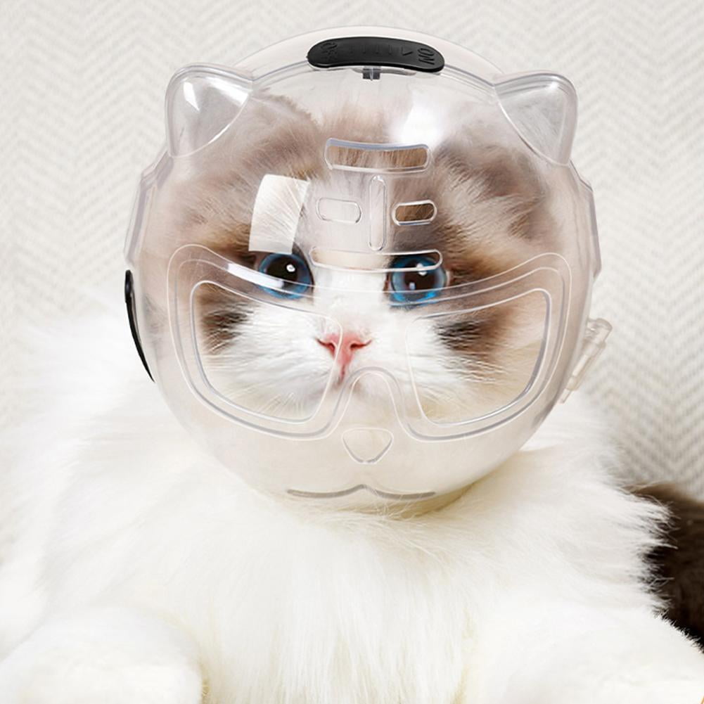 Cat Muzzle Cat Bubble Cat Helmet L Size, Prevent Biting Breathable Cat ...