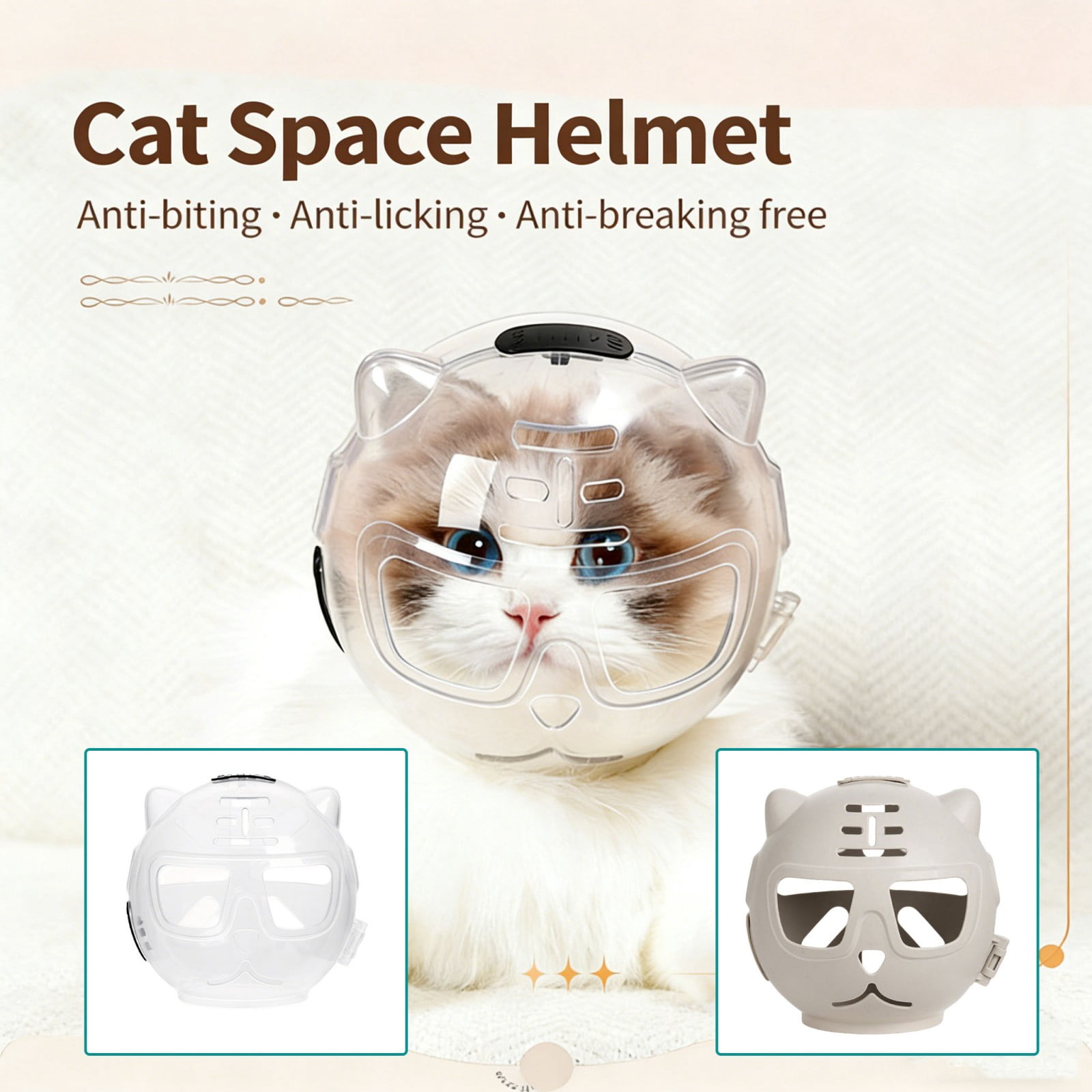 Cat, Muzzle, Grooming, Clear Plastic, Cat RestraintforBathing, Pet ...