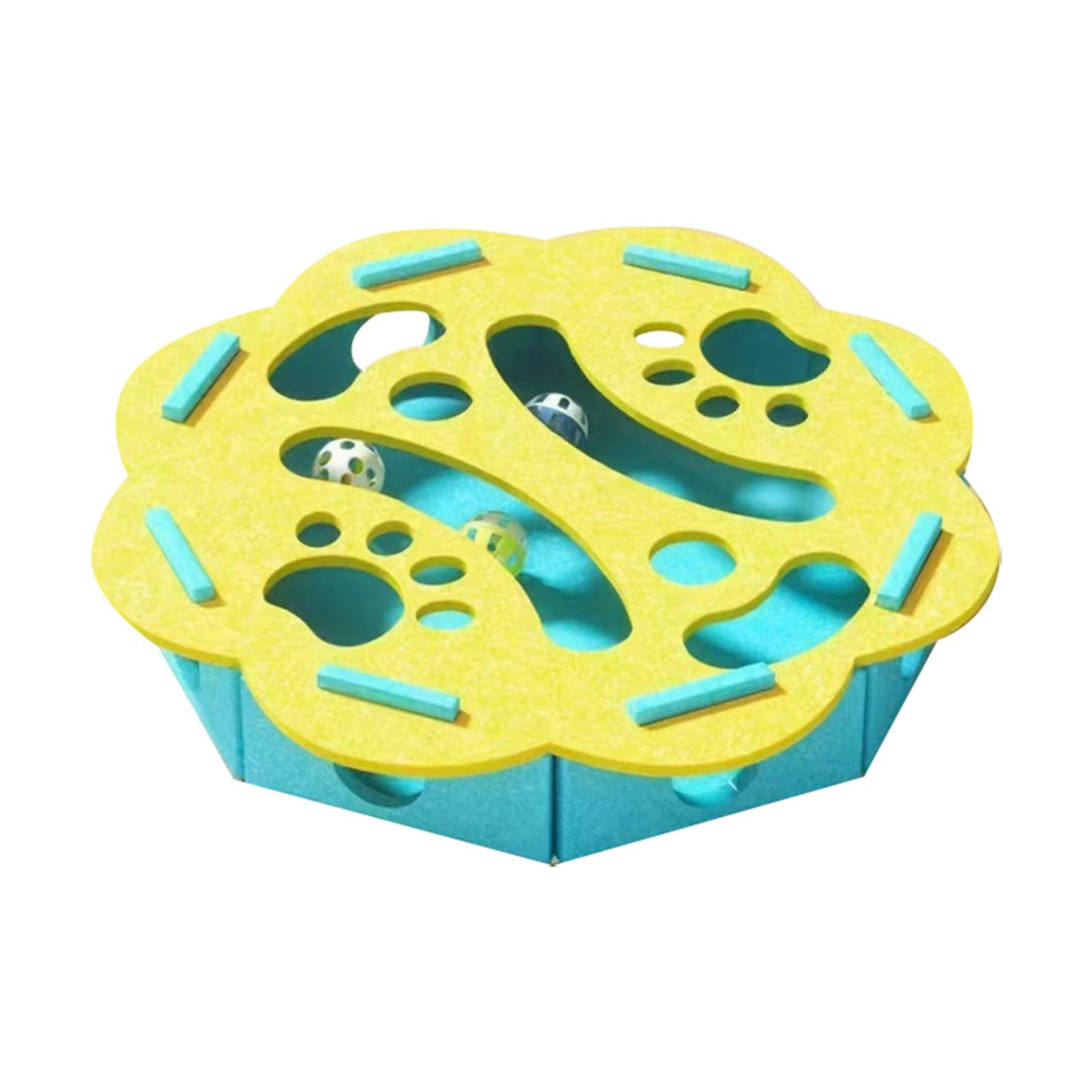 Cat Nail File Box, Interactive Cat Enrichment Maze Toy with Balls ...