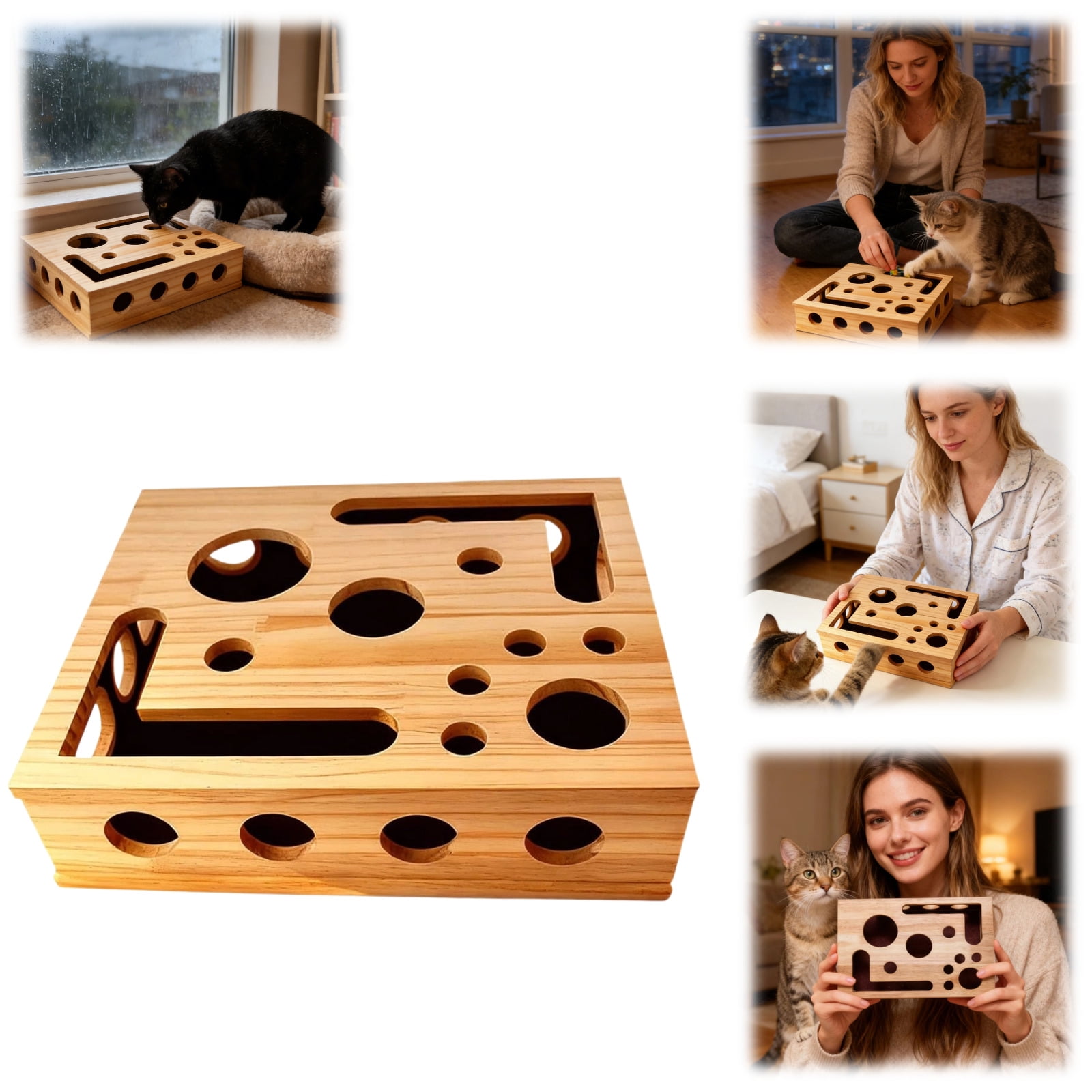 Cat Nail File Enrichment Box, 2026 New Cat Scratch Puzzle Enrichment ...