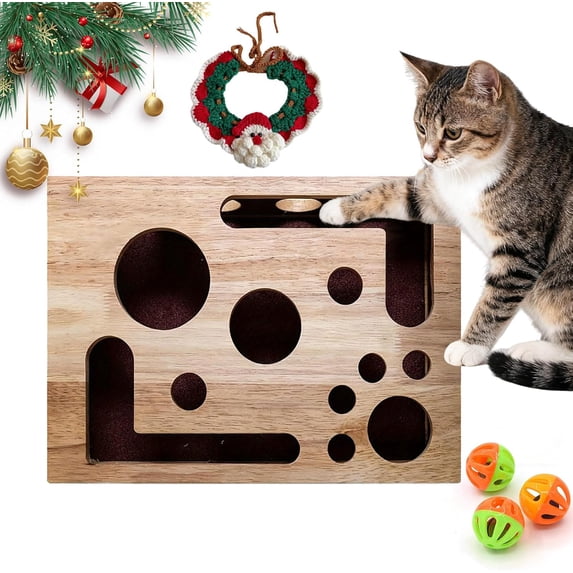 Cat Nail File Enrichment Box, 2026 Upgrade Cat Scratch Puzzle ...