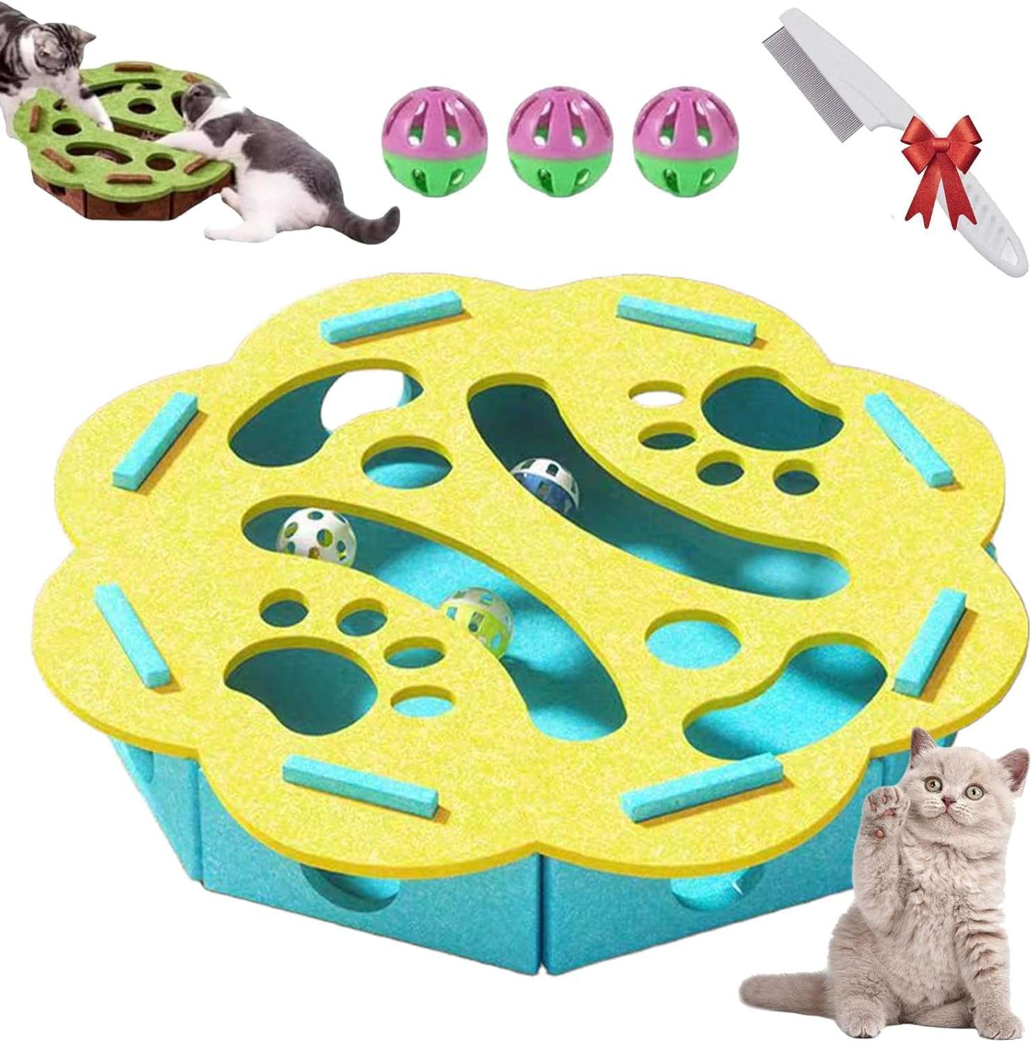 Cat Nail File Enrichment Box, Cat Scratch Puzzle Enrichment Box, 2026 ...