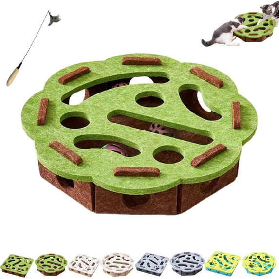 Cat Nail File Enrichment Box, Funny Cat Scratch Puzzle Enrichment Box ...