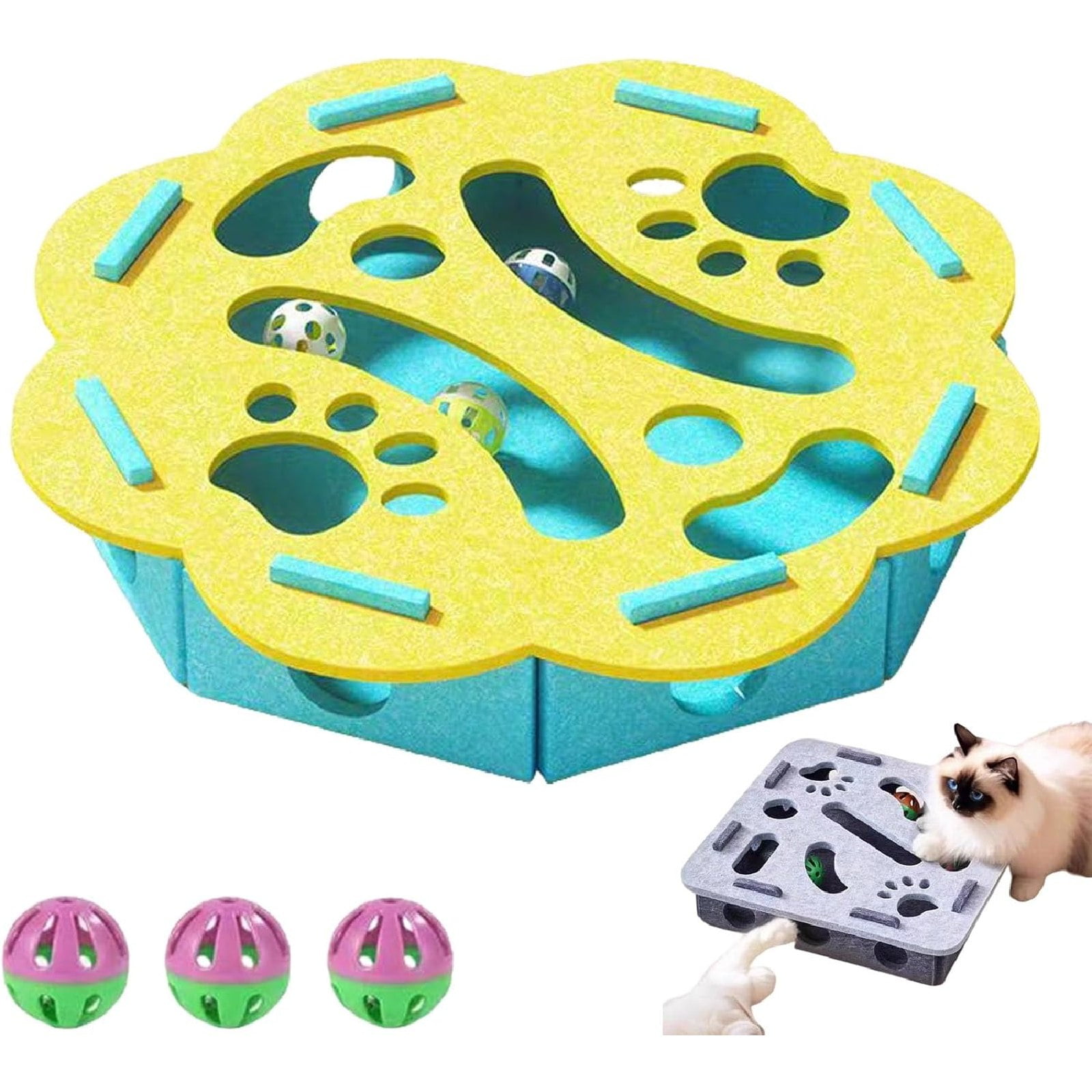 Cat Nail File Enrichment Box, Funny Cat Scratch Puzzle Enrichment Box ...