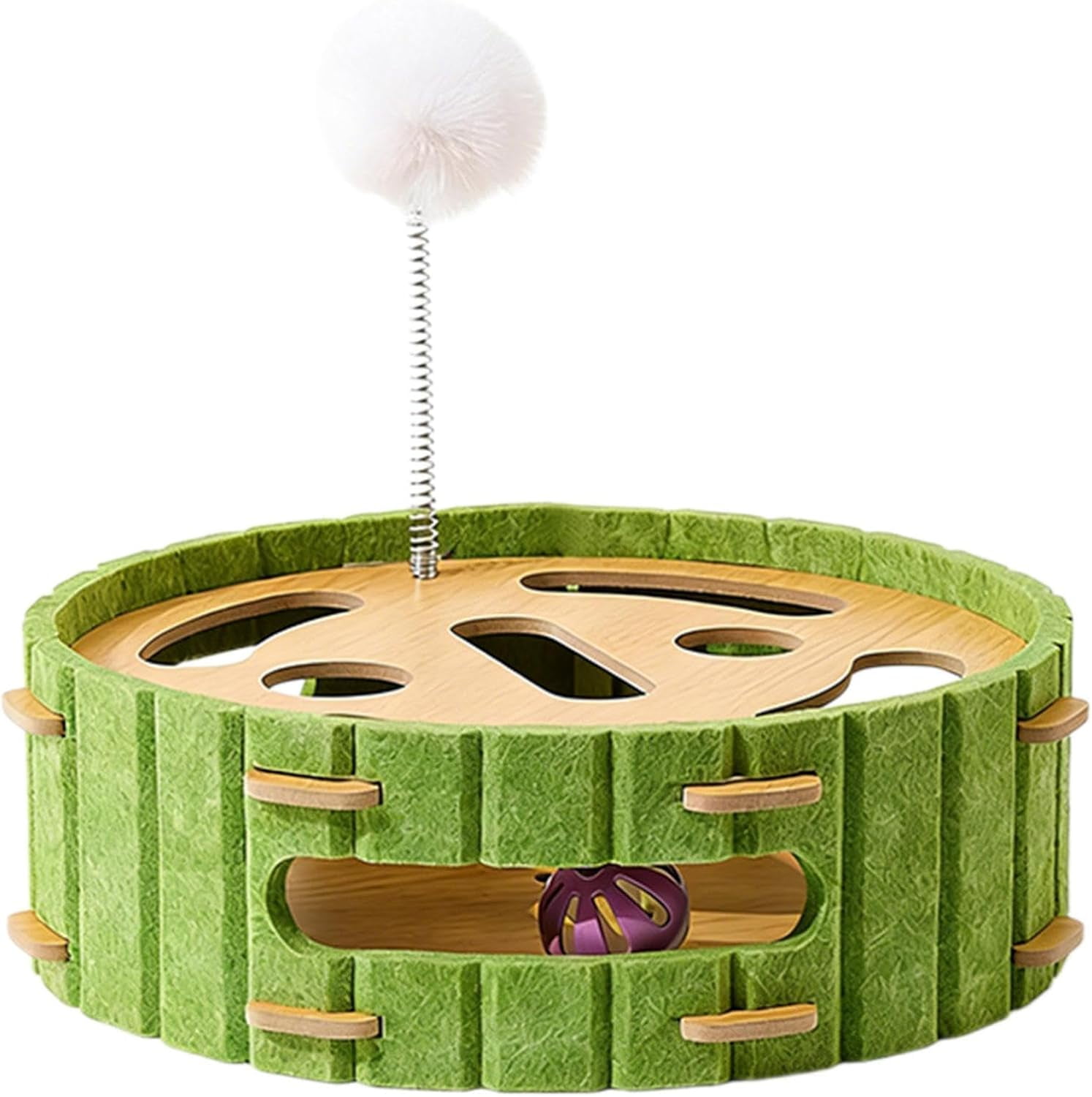 Cat Nail File Enrichment Box, Interactive Cat Scratcher Puzzle Toy for ...