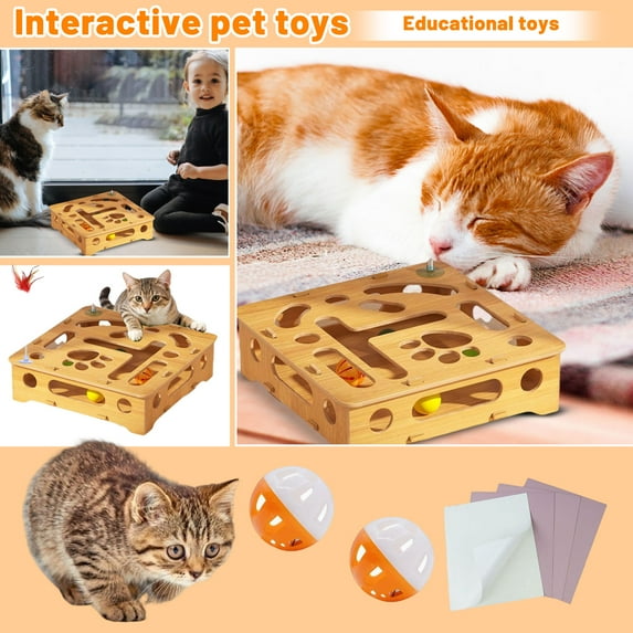 Cat Nail File Enrichment Box, Scratch Puzzle Enrichment Box, Nail File ...