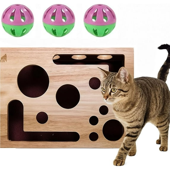 Cat Nail File Scratch Enrichment Box, Cat Scratch Puzzle Enrichment Box ...