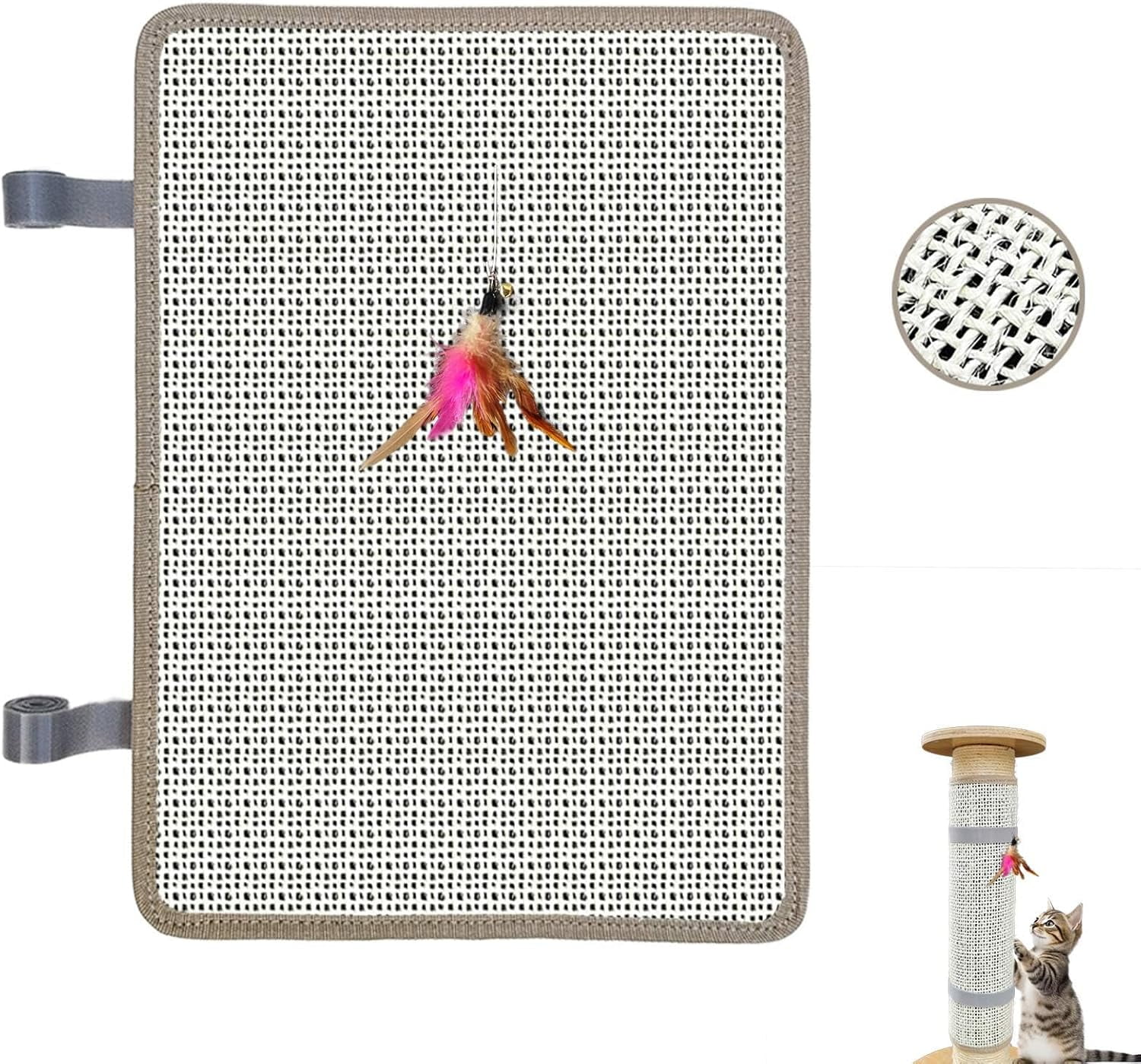 Cat Nail File Scratcher with 80-Grit Aluminum Oxide - Wrap-Around ...