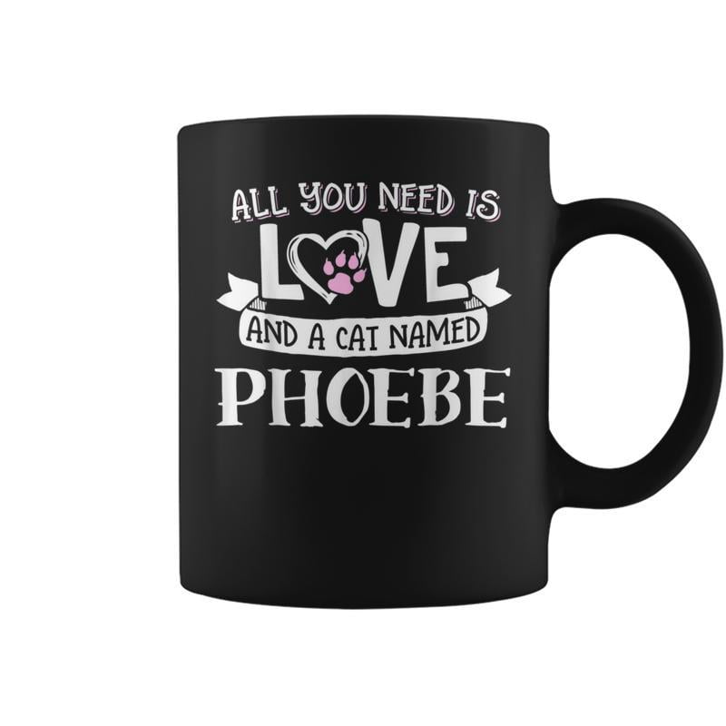 Cat Name Phoebe All You Need Is Love Coffee Mugs - Walmart.com