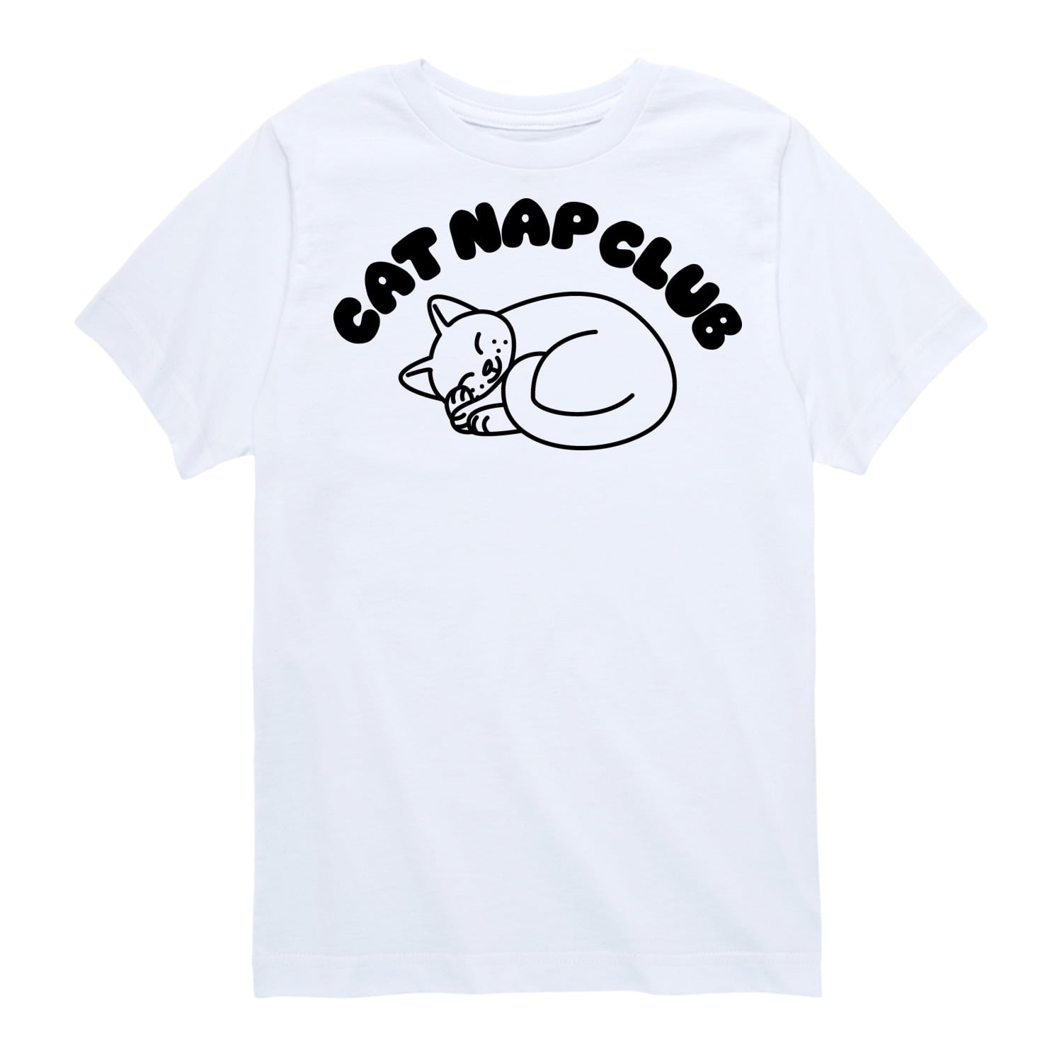 Cat Nap Club - Toddler And Youth Short Sleeve Graphic T-Shirt - Walmart.com