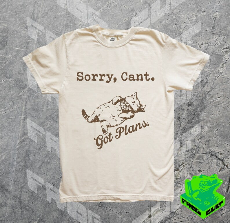 Cat Nap Meme Shirt – 90s Vintage Kitten Sleeping Graphic Tee, Lazy ...