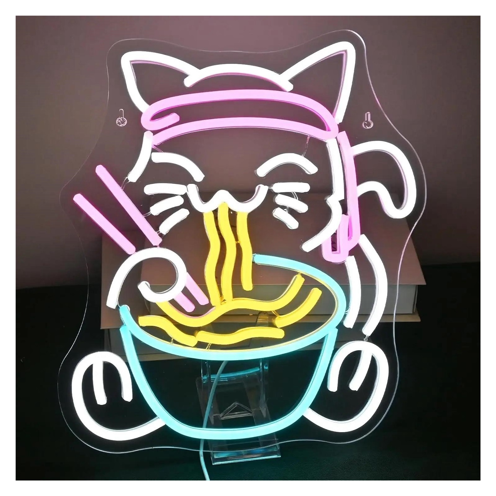 Cat Neon Lights Dimmable USB Powered LED Neon Signs For Shop Restaurant ...