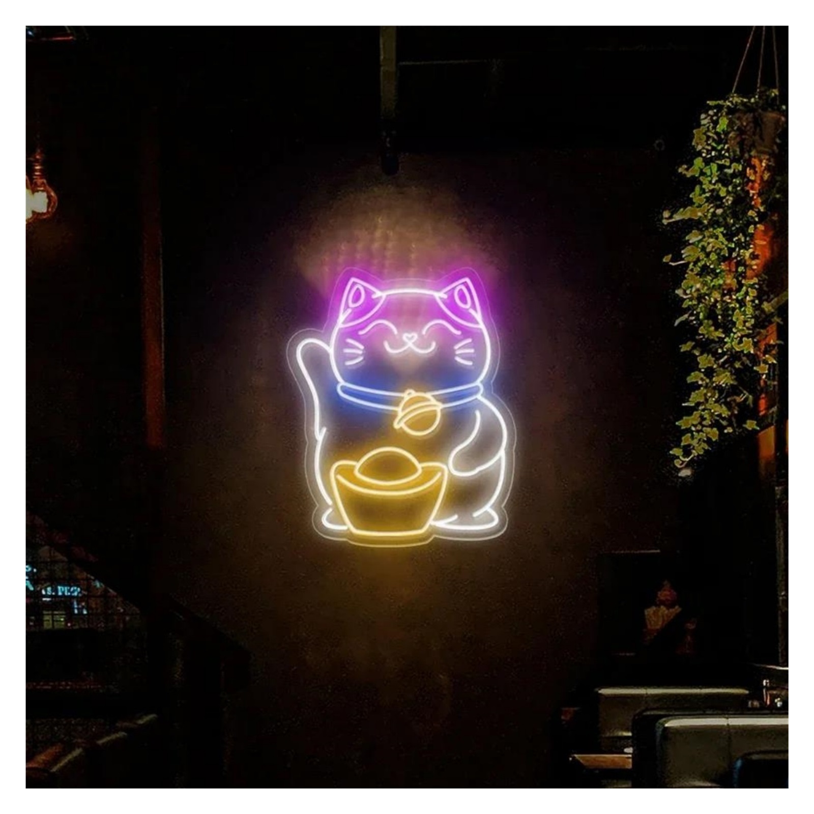 Cat Neon Sign USB Powered Adjustable Brightness Animal Neon Lights For ...
