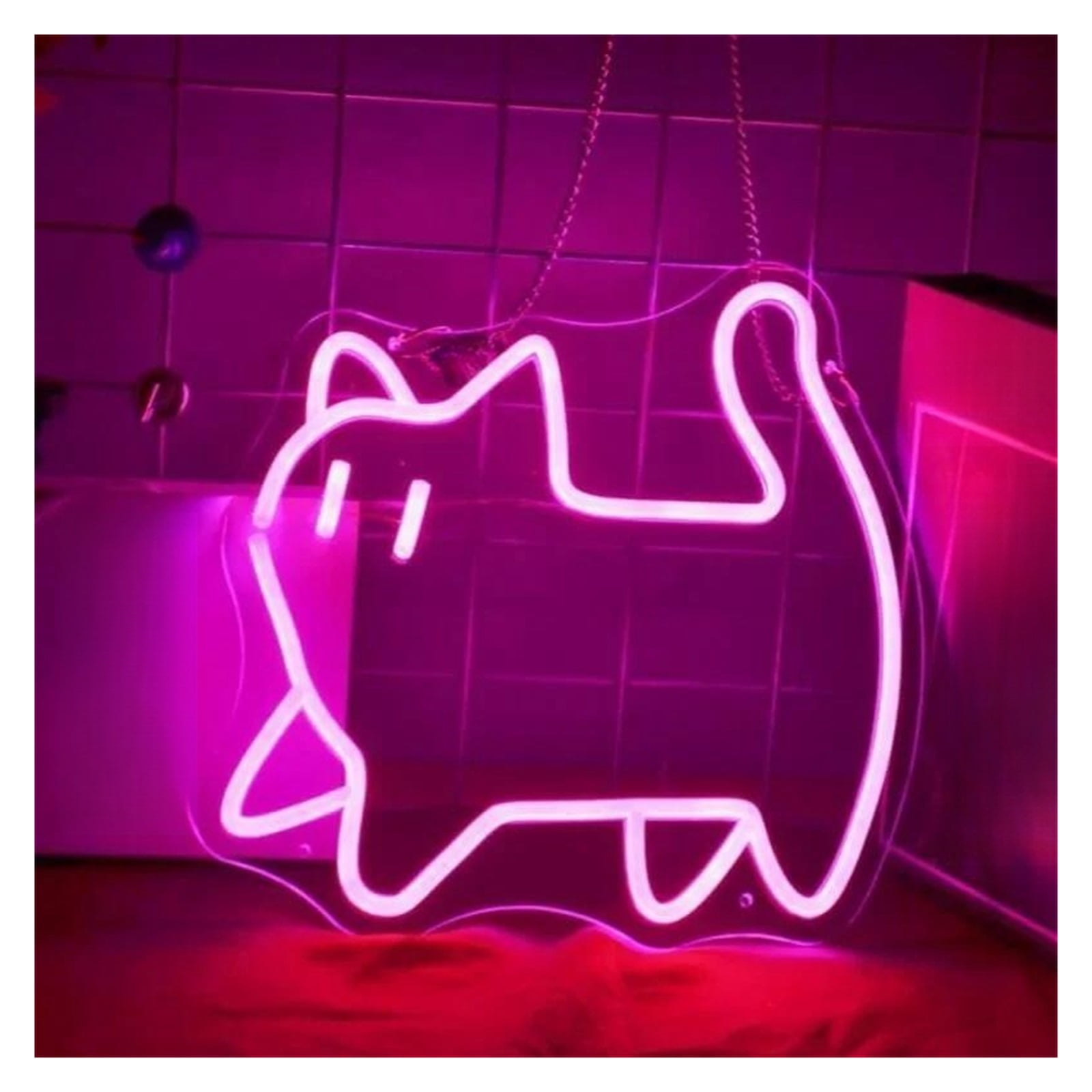 Cat Neon Signs LED Neon Light Sign For Bedroom Wall Decor USB Power ...