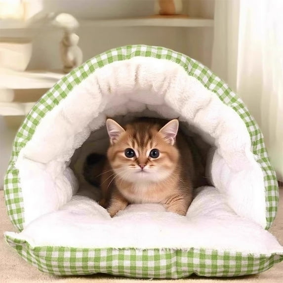 Cat Nest Bed,Cat Sleeping Bag,Cat Beds for Indoor Cats, Portable Fluffy ...