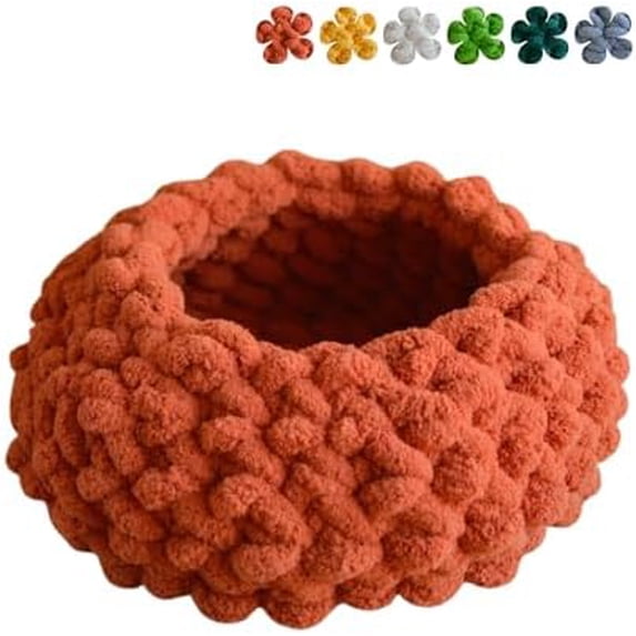 Cat Nest Bed - Premium Self Warming Handwoven Washable Extra Soft Round ...