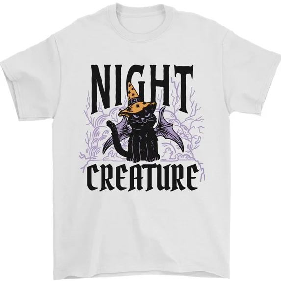 Cat Night Creature Witch T-Shirt - Walmart.com
