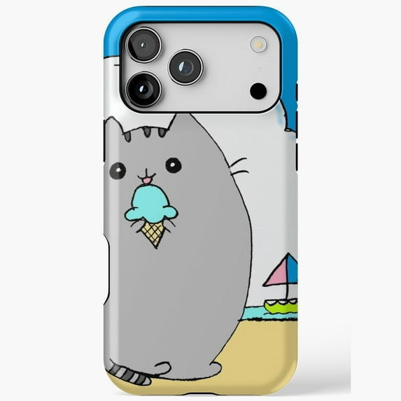 Cat On Vacation Funny Summer Feline Phone Cover for iPhone 11 12 13 14 ...