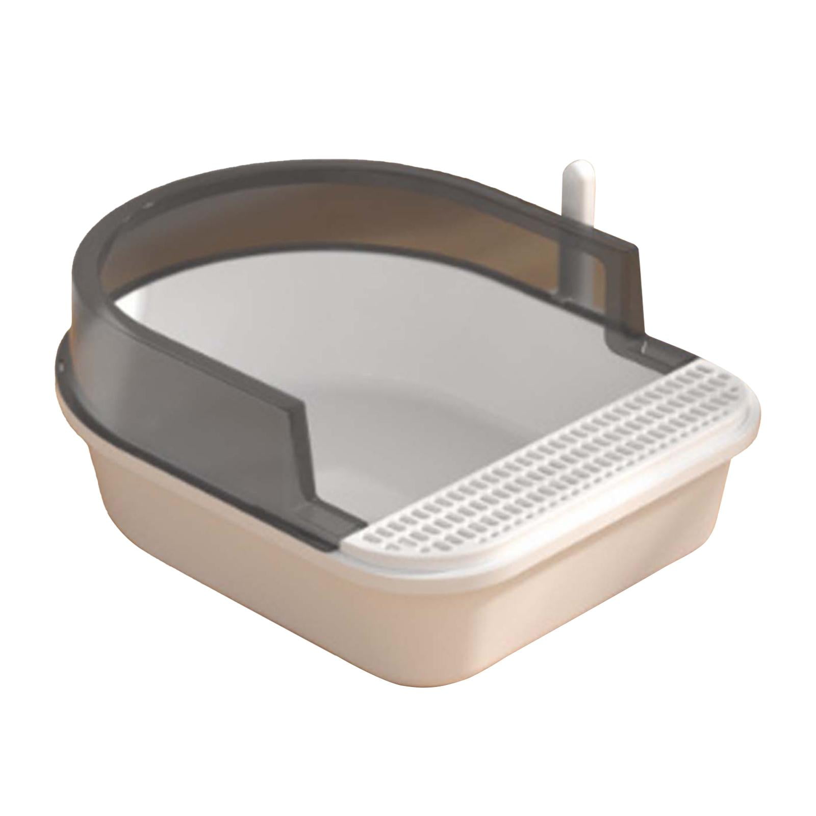 Cat Open Top Pet Litter Tray Durable Anti Splashing High Sided Kitten ...