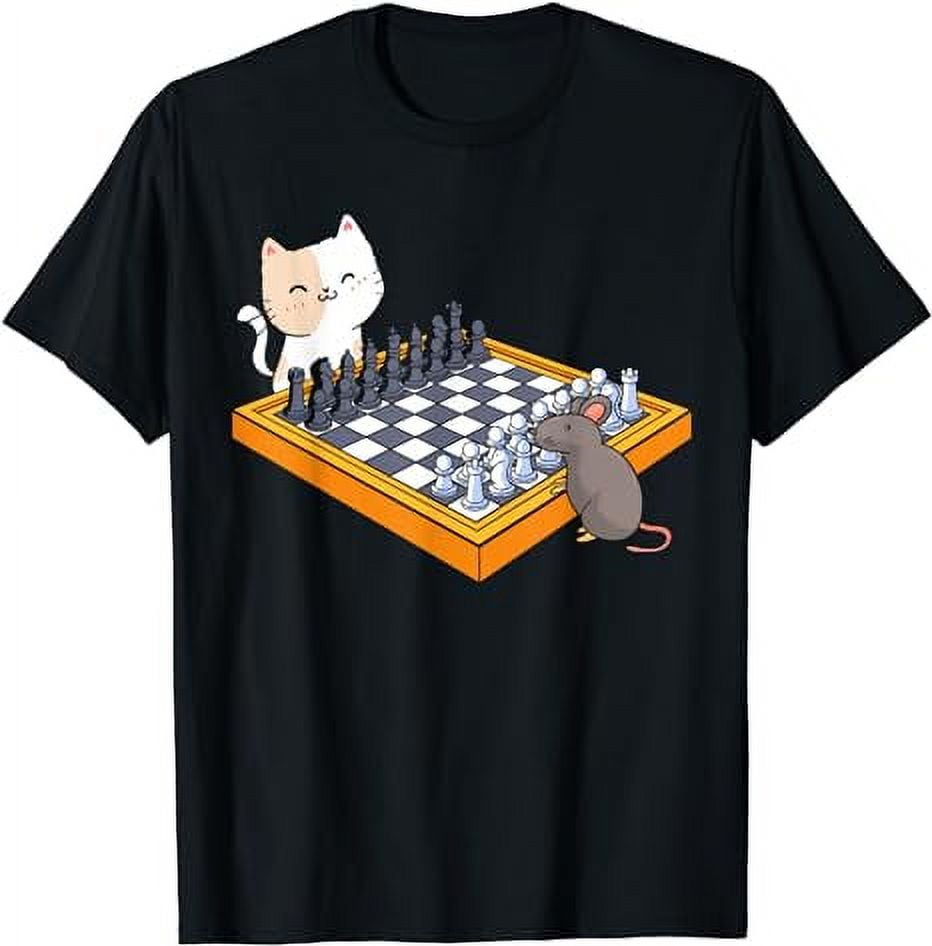 Cat Owner Chess Board Grandmaster Board Game Chess Player T-Shirt ...