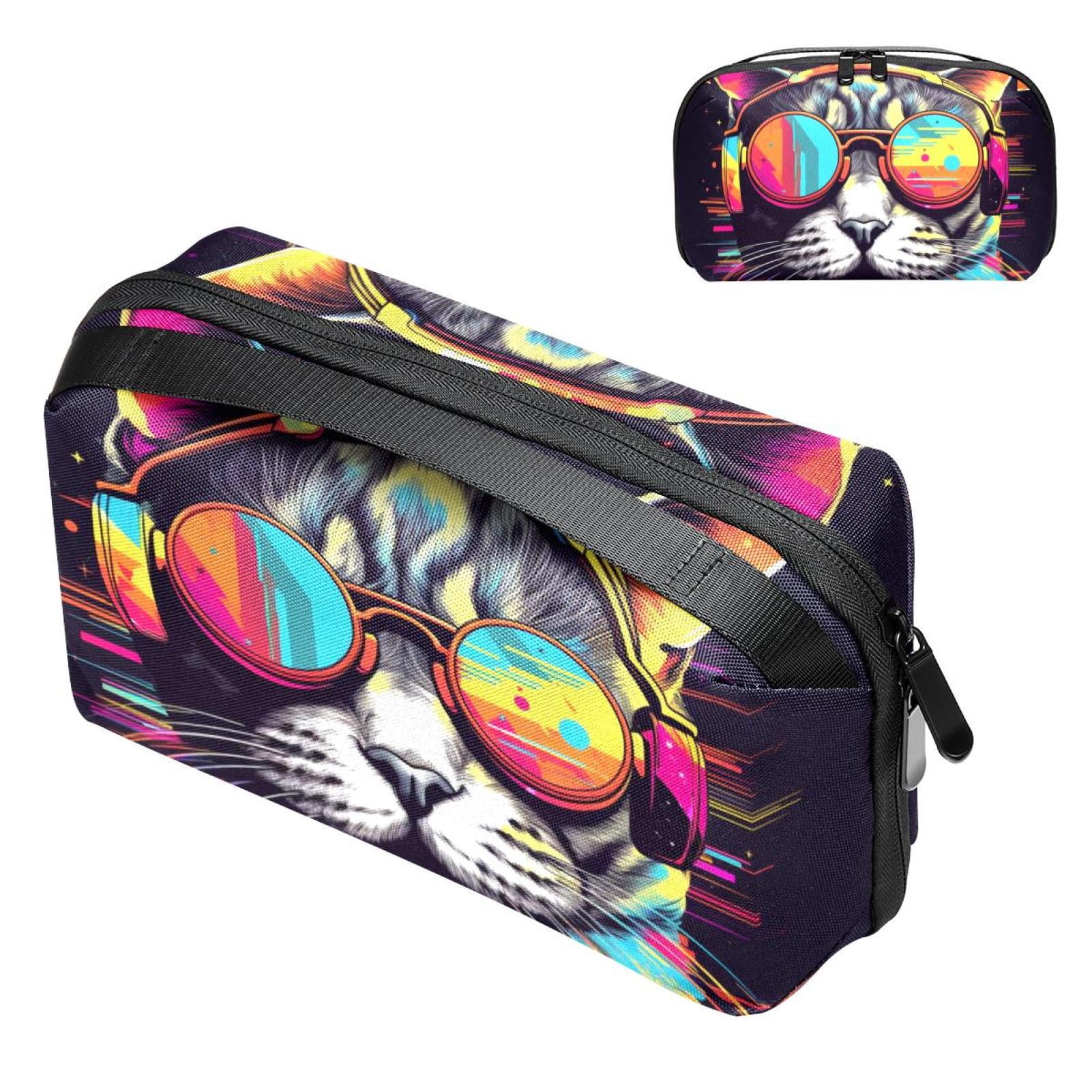 Cat Oxford Cloth Waterproof USB Pouch with Hard Drive Cases, Hard Drive ...