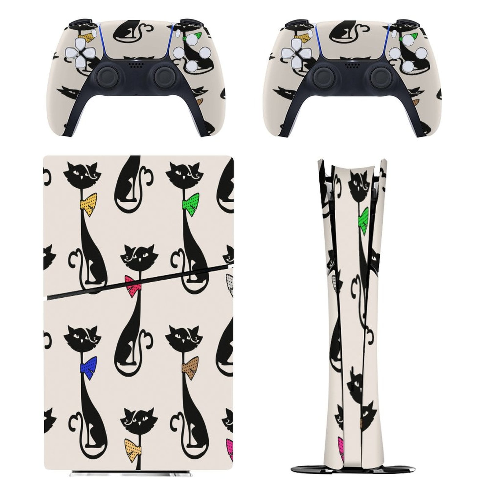 Cat PS5/PS5 Slim Digital Disc Skin Sticker For Console And Controller ...