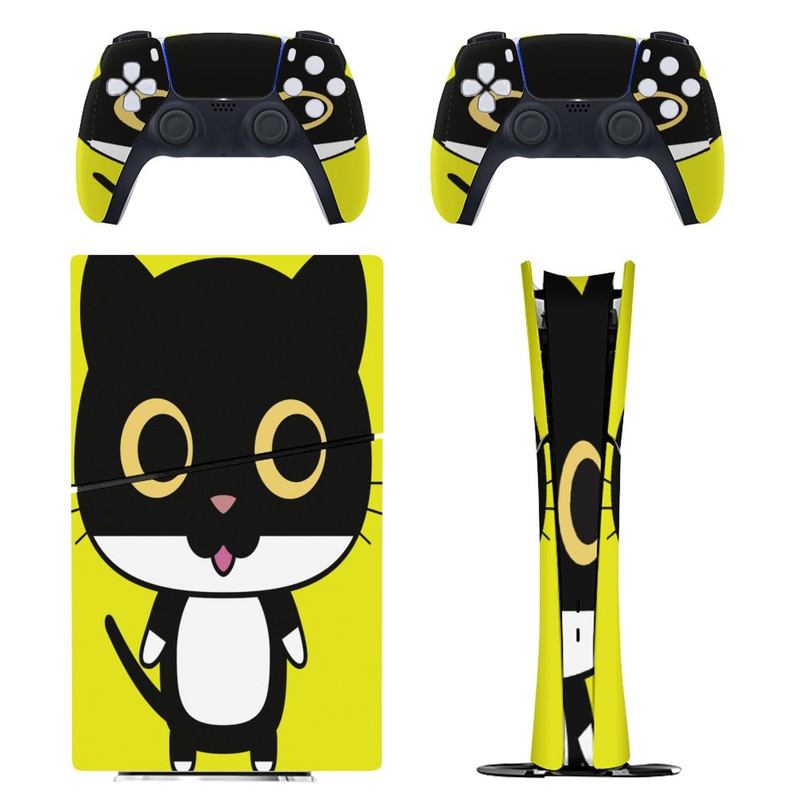 Cat PS5/PS5 Slim Digital Disc Skin Sticker For Console And Controller ...