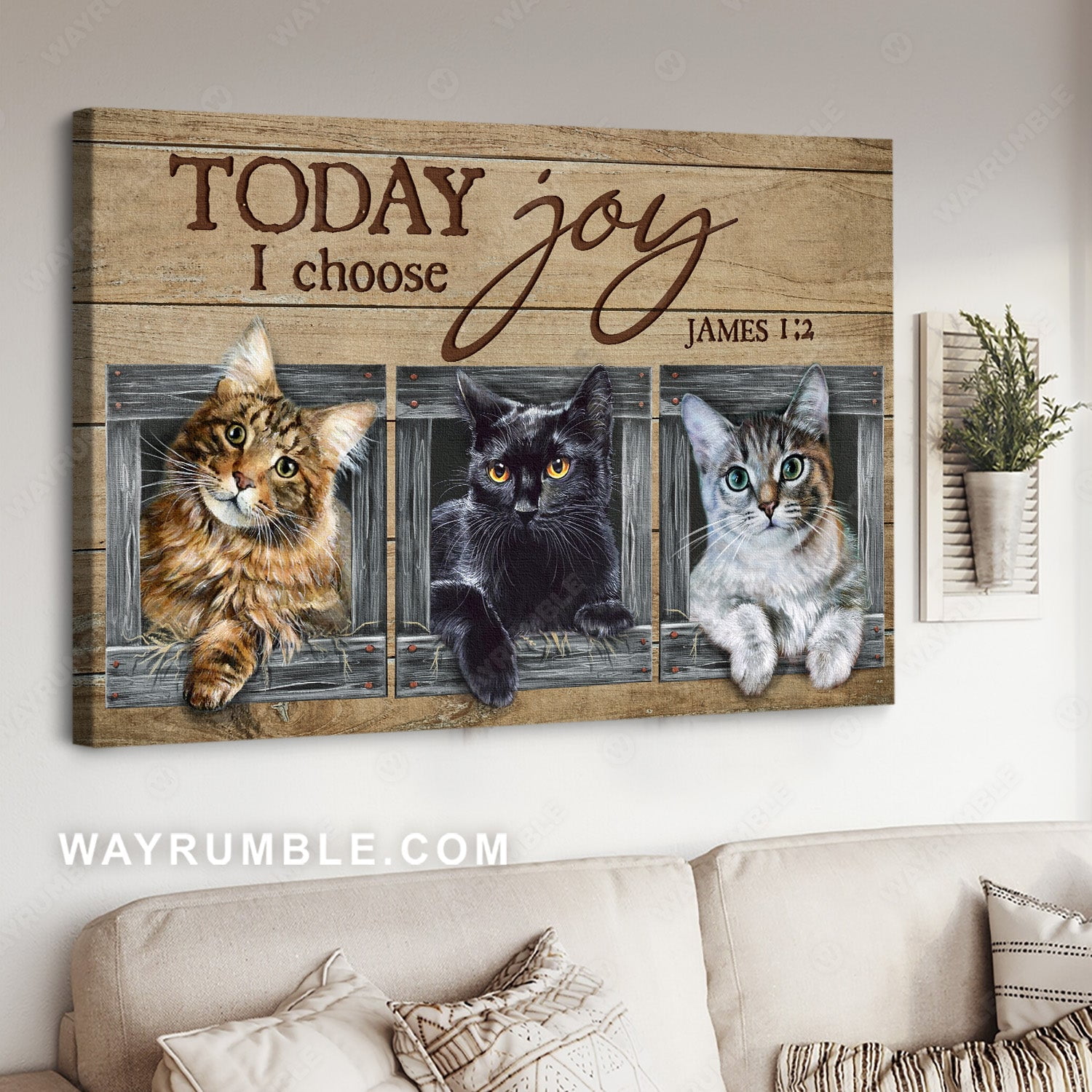 Cat Painting, Lovely Cats, Inspirational Quote, Bible Verse, Today I ...